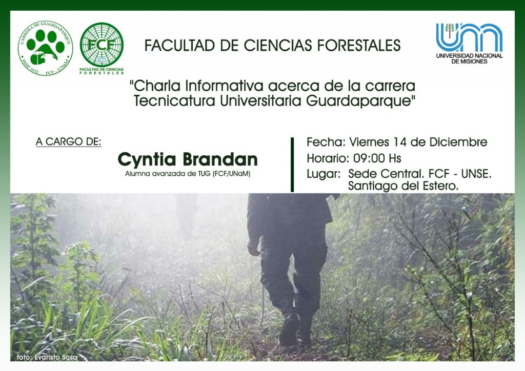 Charla Informativa sobre la Tecnicatura de Guardaparque - Facultad de ...