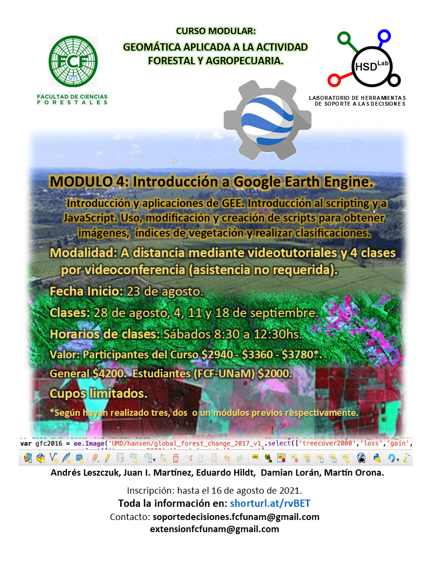 Se abrió la inscripción al Módulo 4 del curso "Geomática aplicada a la ...