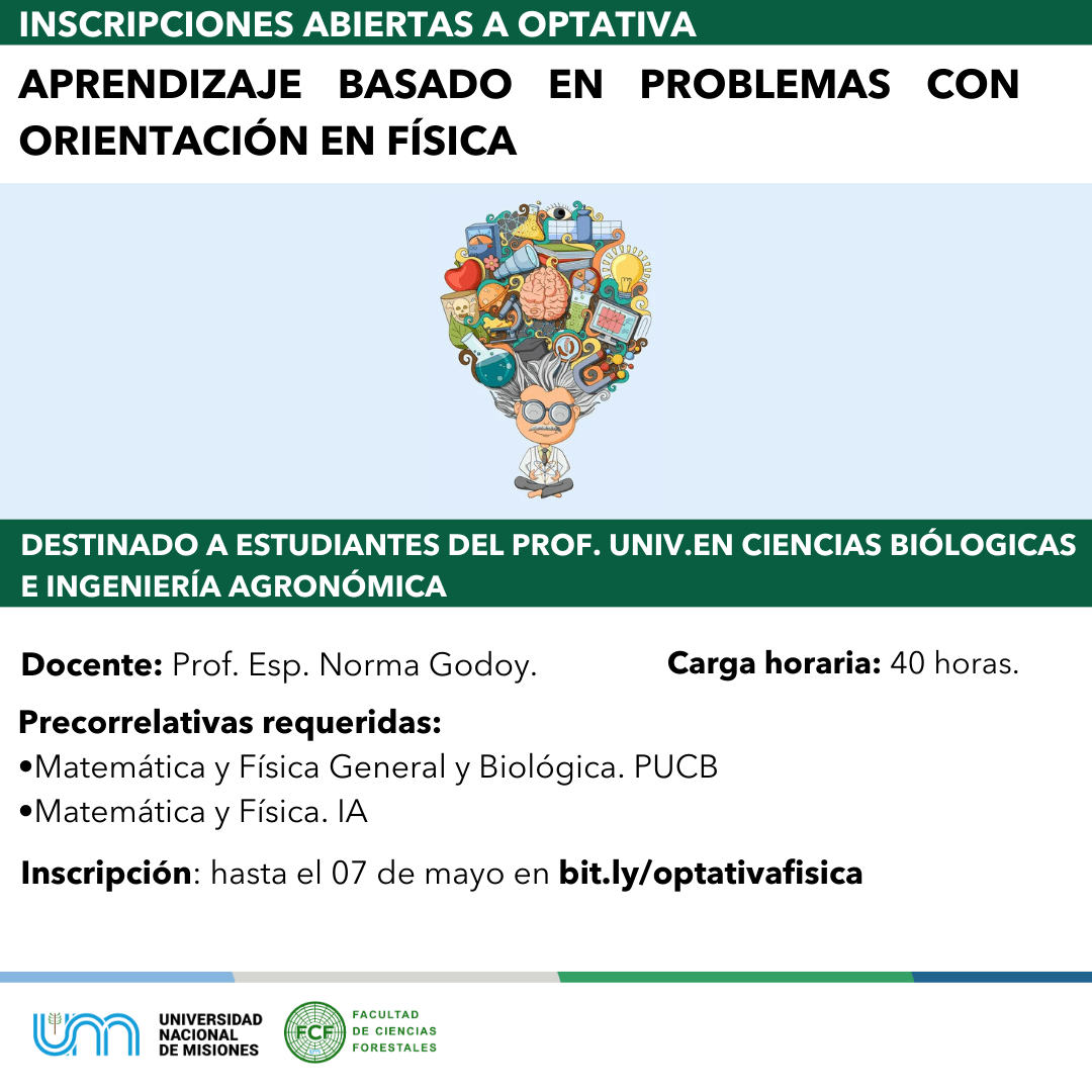 Inscripciones abiertas a la optativa "Aprendizaje Basado en Problemas ...